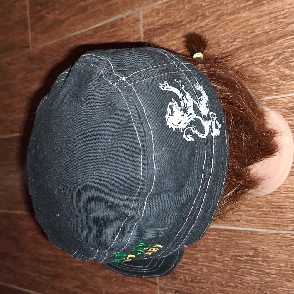 Bob Marley Revolutionary Black Fitted Hat - Gem